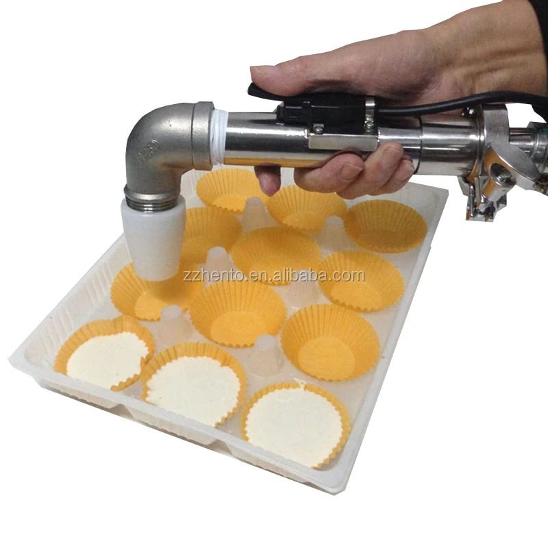 Injection Function Manual Puff Cream Cheese Cake Cup Filling Machine ...
