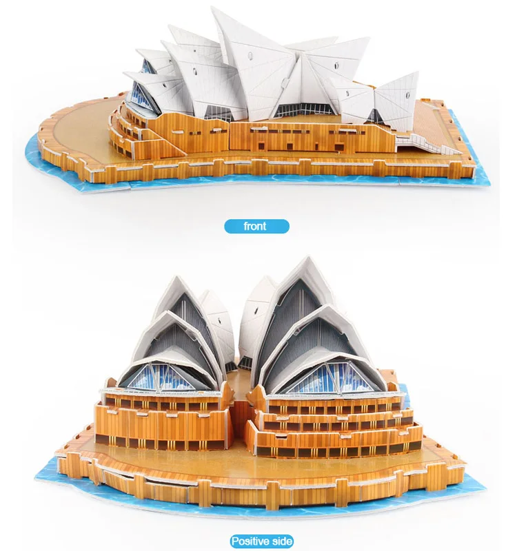 58pcs Sydney Opera House Educational Paper 3d Diy Puzzle - Buy 3d Diy ...