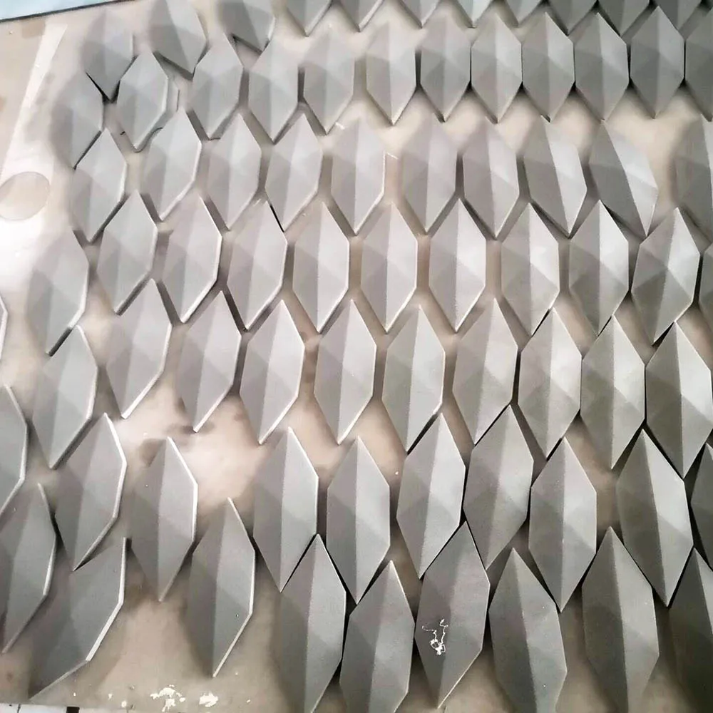 Diamond Silicone Wall Tile Mold Concrete Paver Step Stone Molds 3d Wall ...