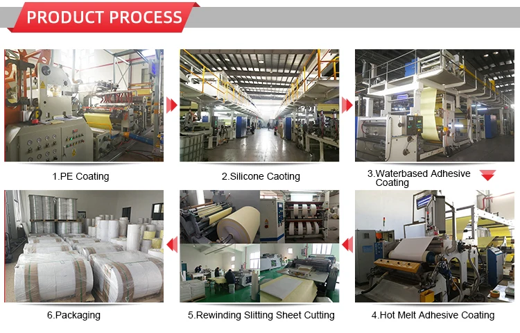 Packing Labels Self Adhesive Mirror Cast Coated Paper In Sheet For ...