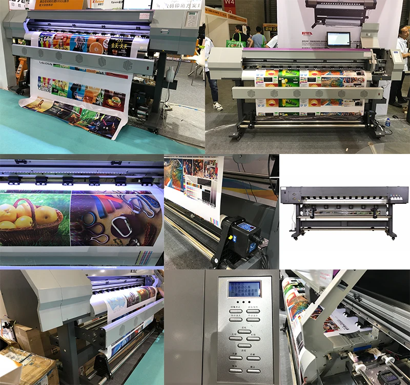 Fast Speed 1.8m 1.68m Width Cmyk Colors Xp600 Dx5 Print Head Posters ...