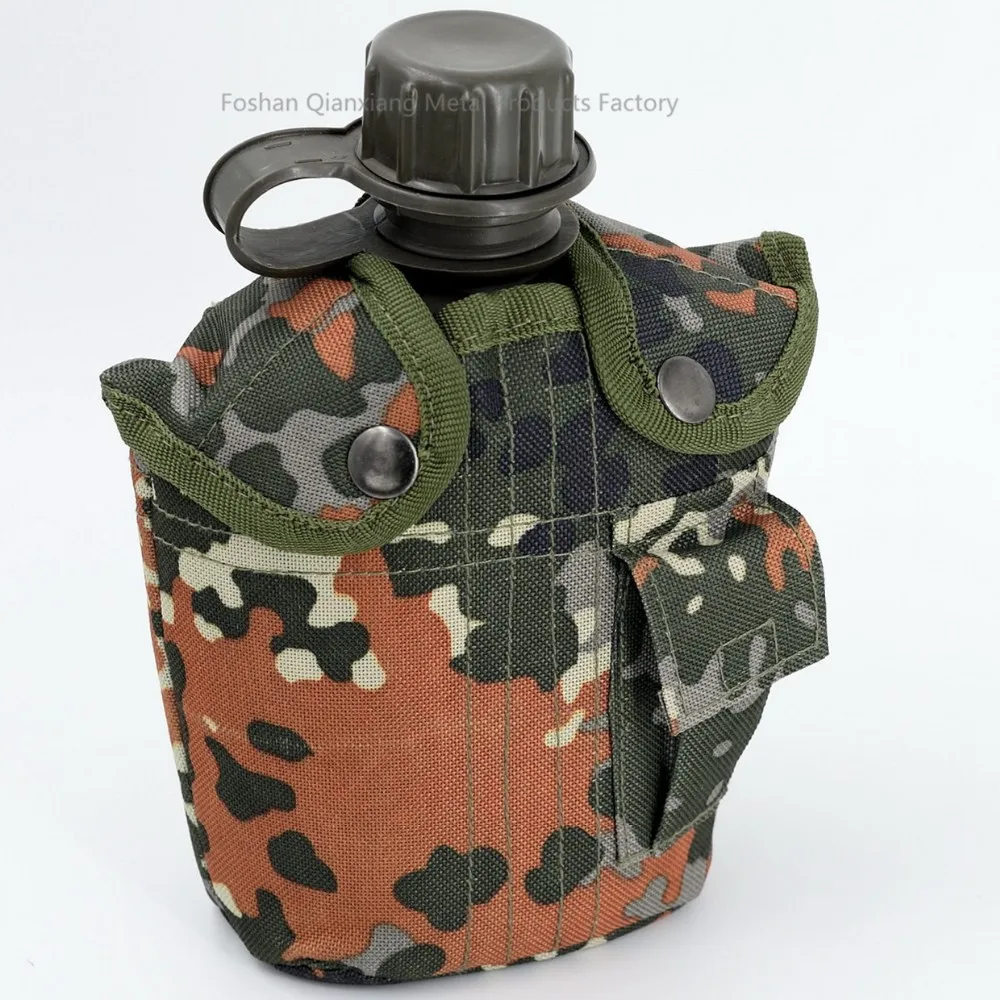 1 L Camouflage Drink Plastic Bottle Military Water Canteen - Buy Water ...