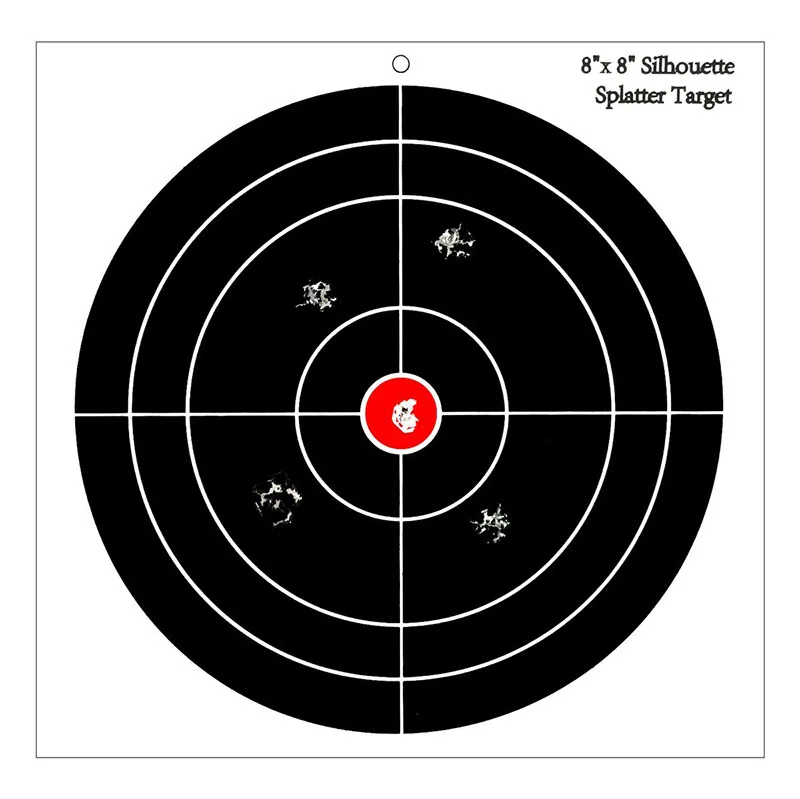 8 Inch Reactive Splatter Shooting Target Paper For Airsoft Bb And ...