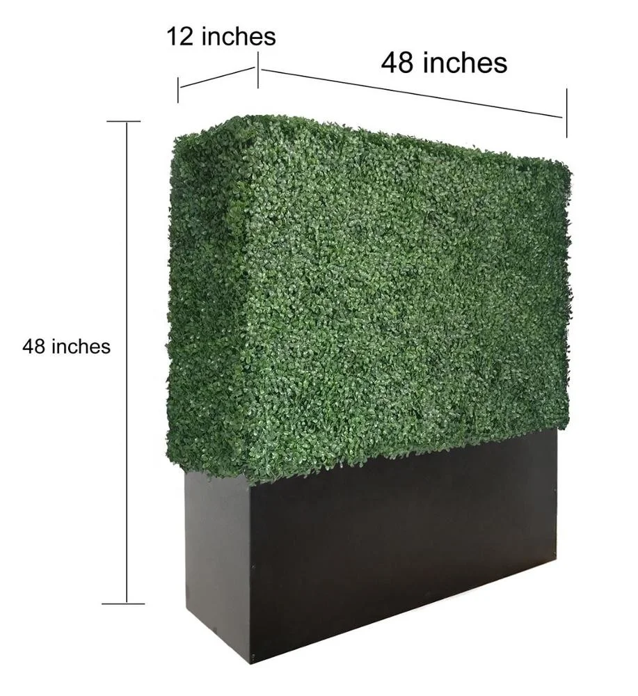 Easily Assemble Plastic Artificial Grass Hedge Fence Boxwood Topiary ...