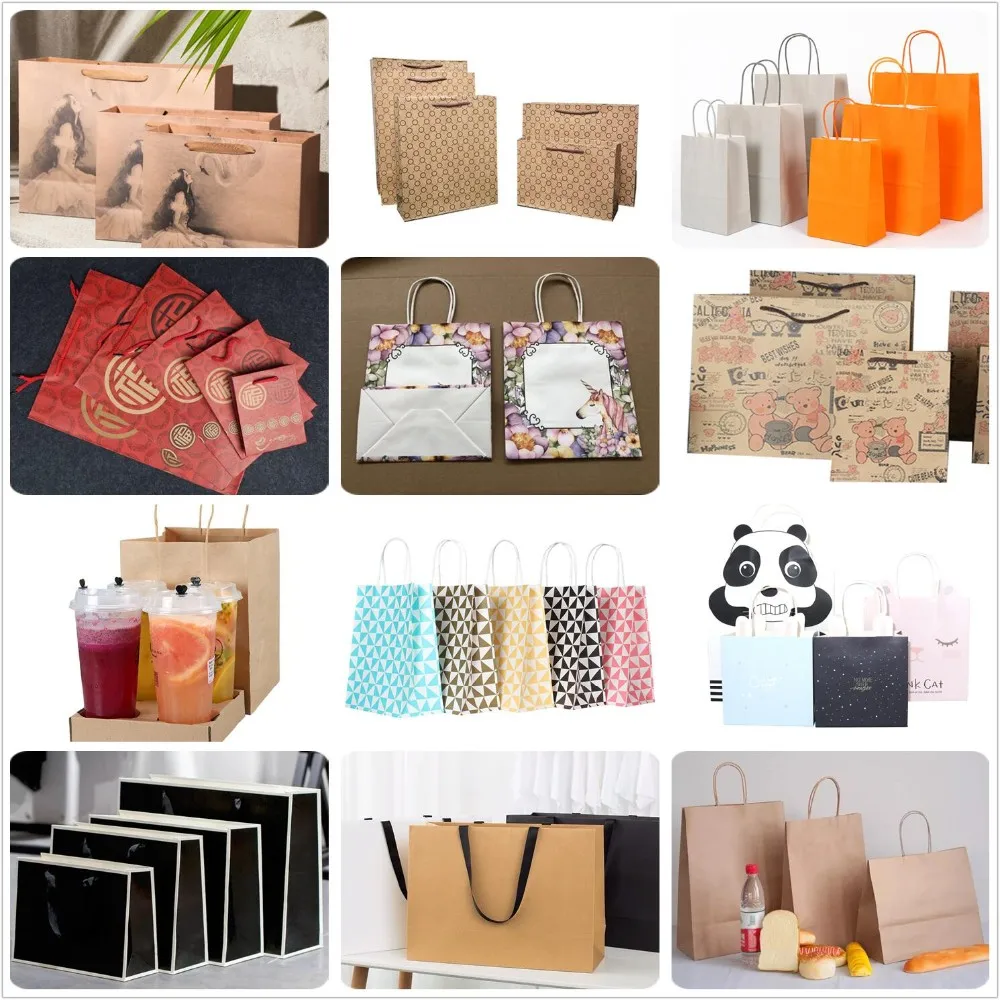 Customized Logo Design Luxury Paper Bag Gift Packaging Bag Shopping ...