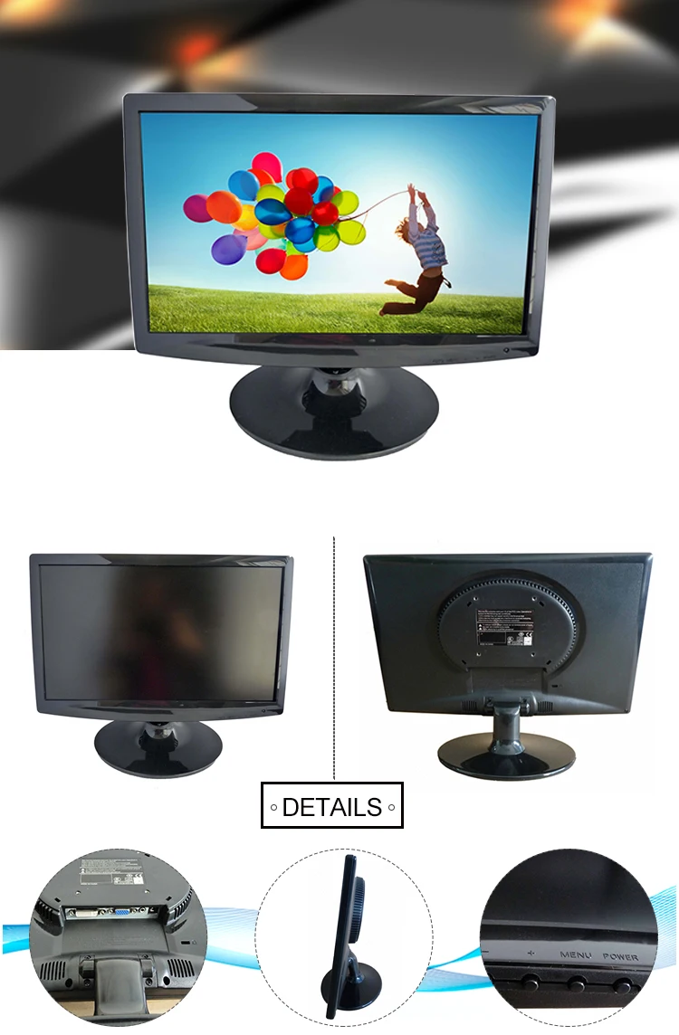 Alto Brilho Tft Tela De 15.6 Polegada Lcd Monitor De Computador Desktop ...