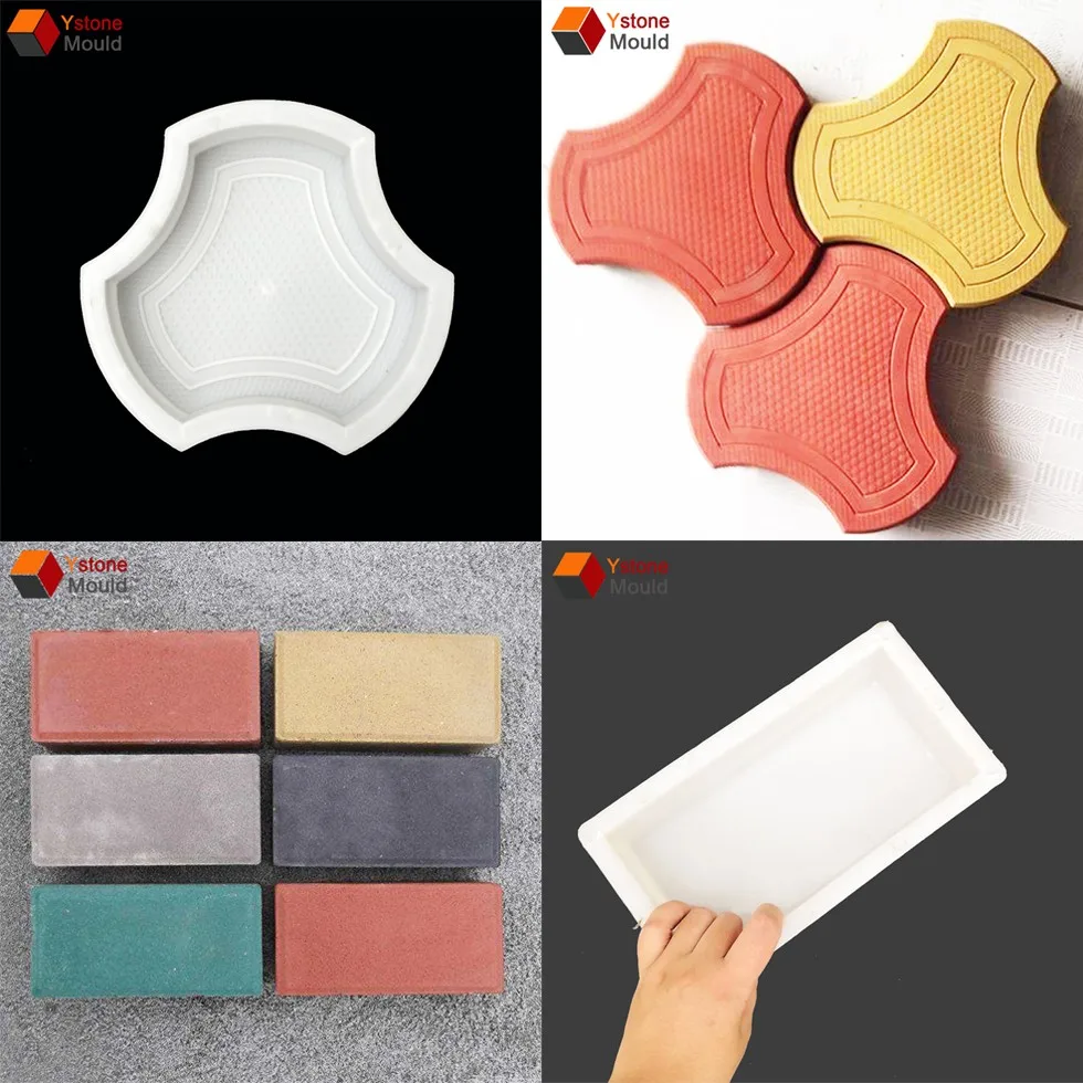 Africa Interlocking Precast Plastic Concrete Paver Mould for Sale