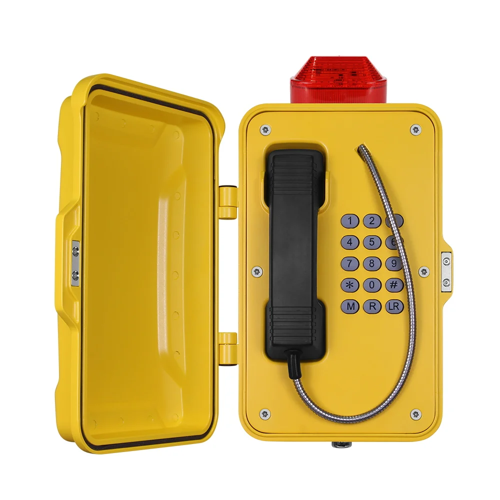 Weatherproof Phone With Led Light For Industrial Environment Emergency ...
