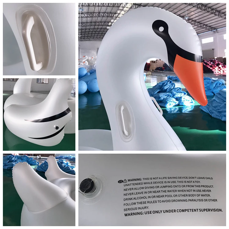 Beach Toys Inflatable Pearl White Swan Pool Float For Water Sports ...