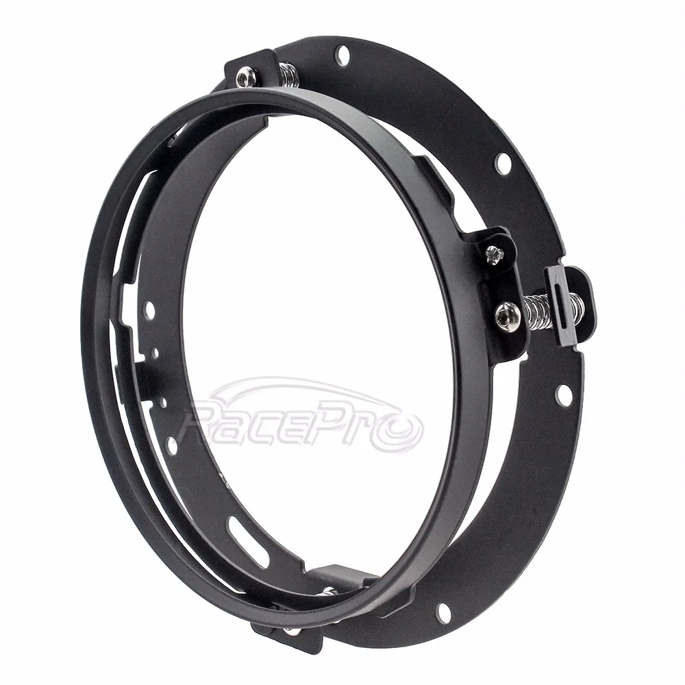 Racepro 7 Inch Round Headlight Bezel Headlamp Mounting Ring Trim ...