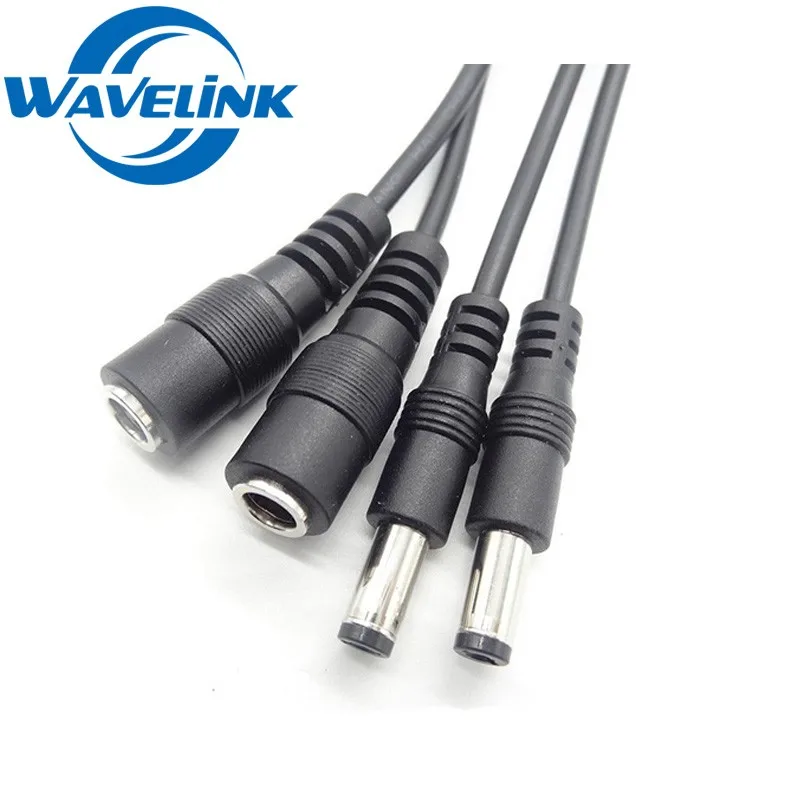 Factory Price Dc 9v 12v 24v Dc Plug 5.5 2.5 Male To Female Dc Power ...