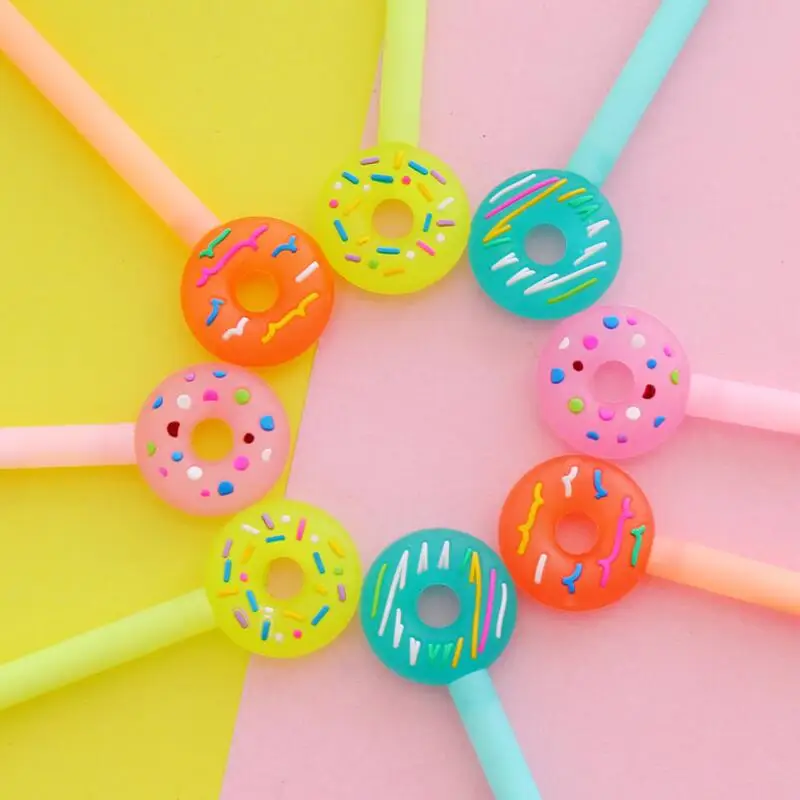 0.38mm Creative Cartoon Donuts Gel Pen Cute Kawaii Candy Color Pens For ...