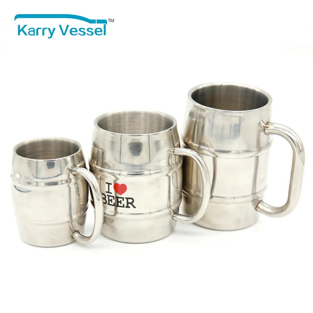 Wholesale Custom Stainless Steel Beer Mugs - Double Wall