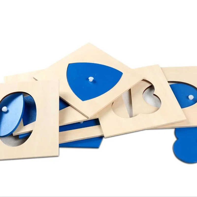 New Design Kindergarten Montessori Set Wooden Toys Geometrical Figure ...