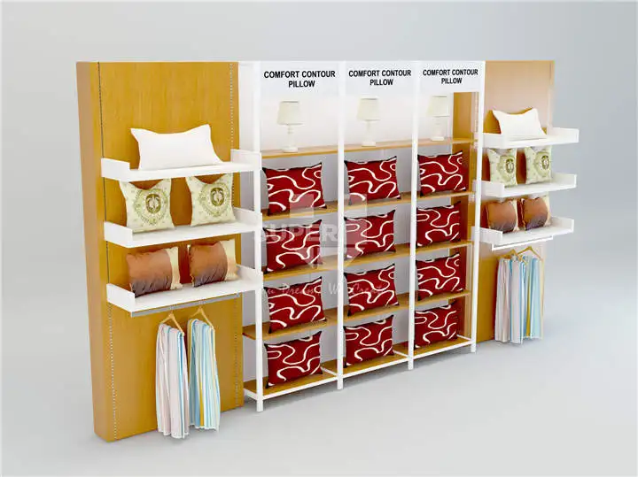 Freestanding Pillow Display Rack - Modern Home Textile Shop Furniture