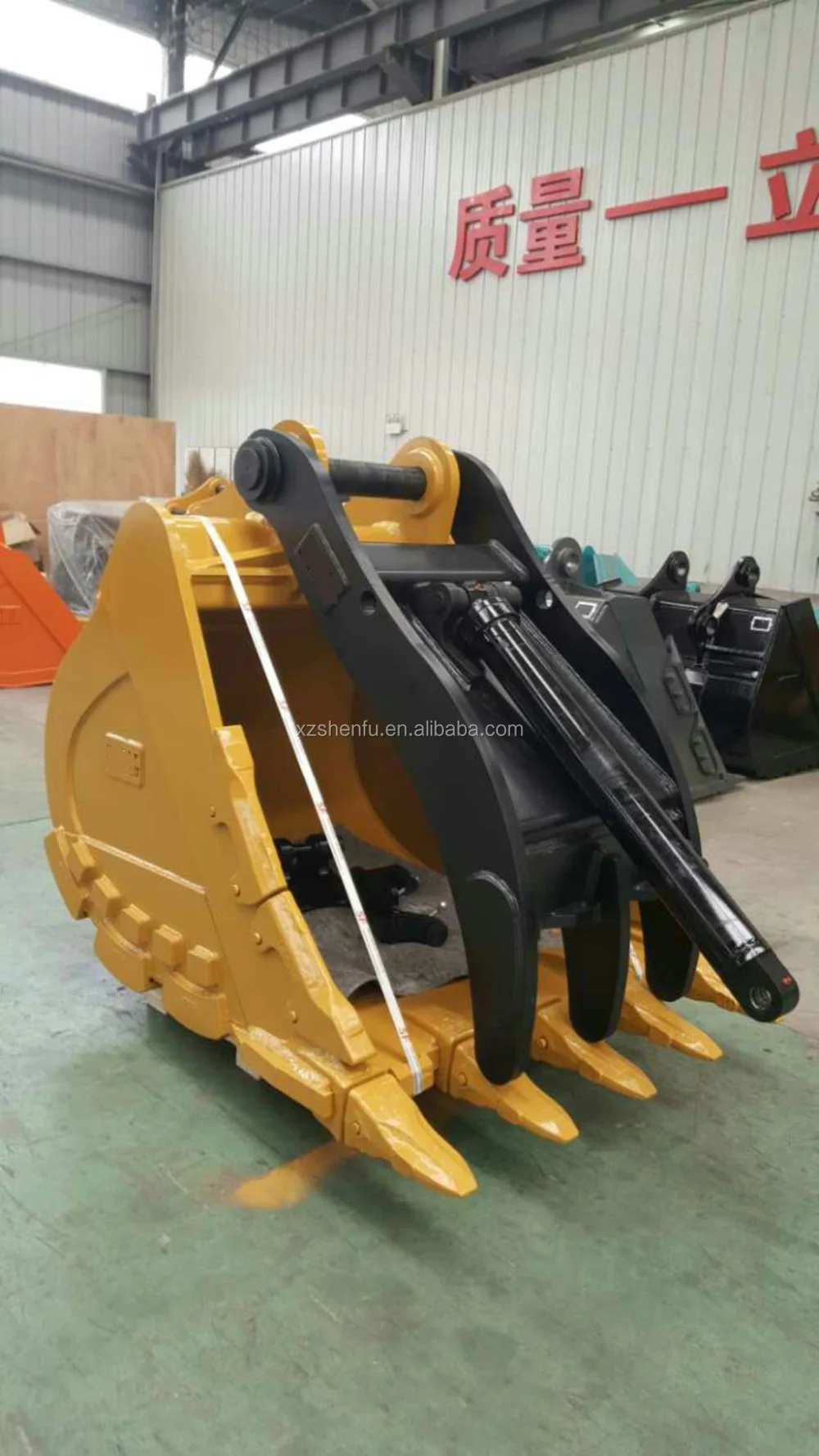 Manual Bucket Thumb Grapple Work With Excavator Rock Bucket Log Thumb ...