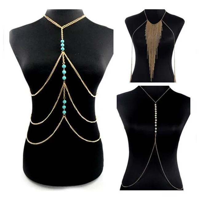 Beautiful Full Body Chain Jewelry Bisuteria Hot Trendy Chain Jewelry No ...