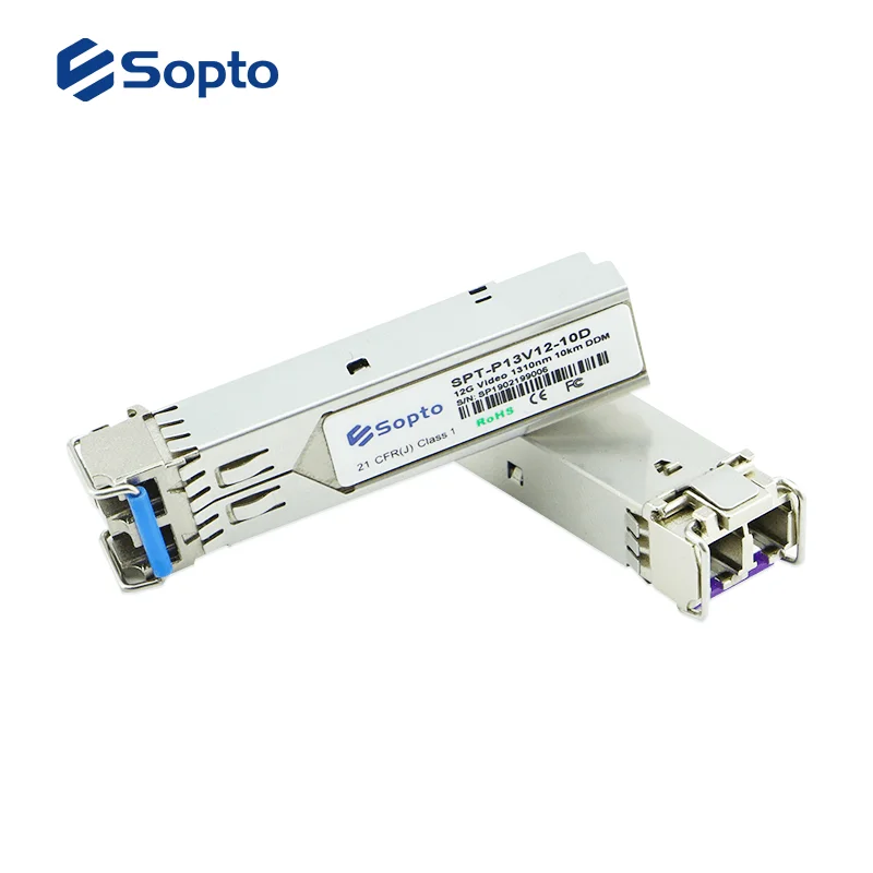 Sopto 12G SDI SFP Transceiver - 10KM & 20KM Video Fiber Optic Module
