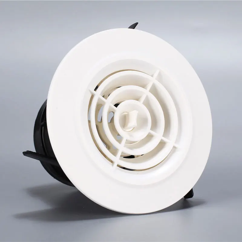 Plastic Air Diffuser Hvac System Swirl Diffuser Adjustable Air Outlet ...