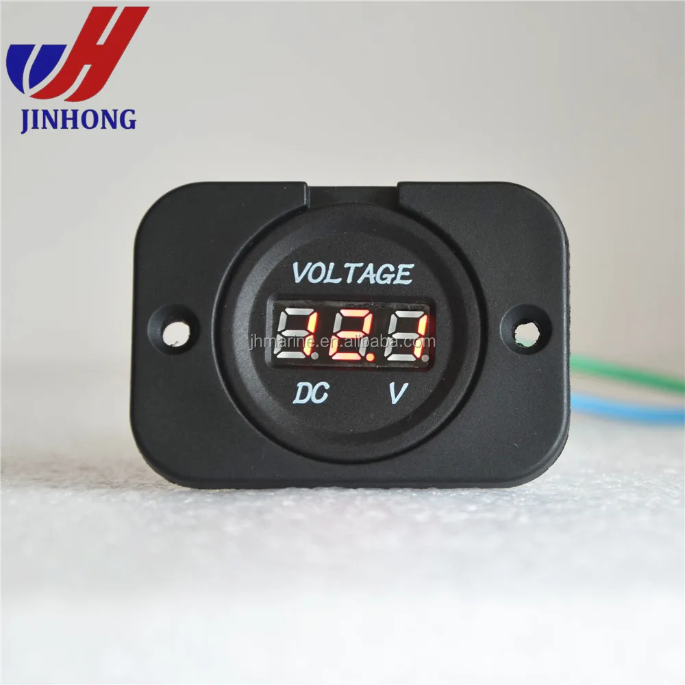 Dc3-30v Digital Voltmeter Voltage Tester Gauge Green Bright Led Display ...