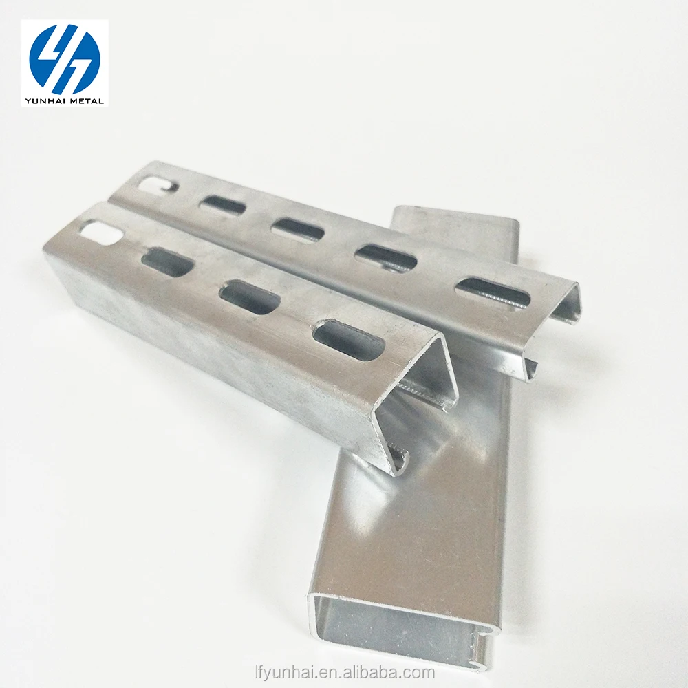 C Shaped Steel Beam And Purlin For Roofing And Column Perforated ...