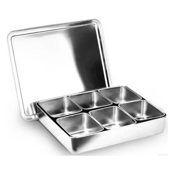 Japanese Kitchen Canister Stainless Steel Condiment Containers Spice ...