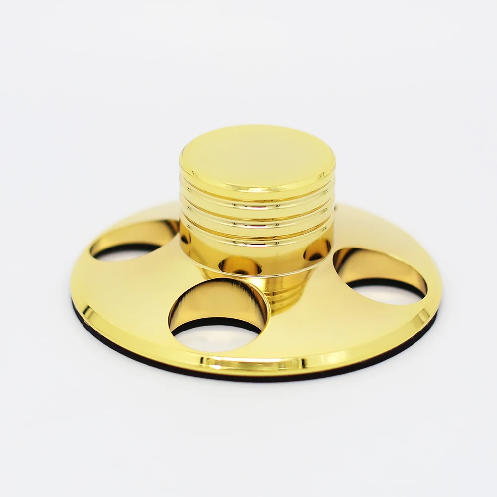 Gold Plated Record Weight Lp Disc Stabilizer Turntable Vinyl Clamp Hifi ...