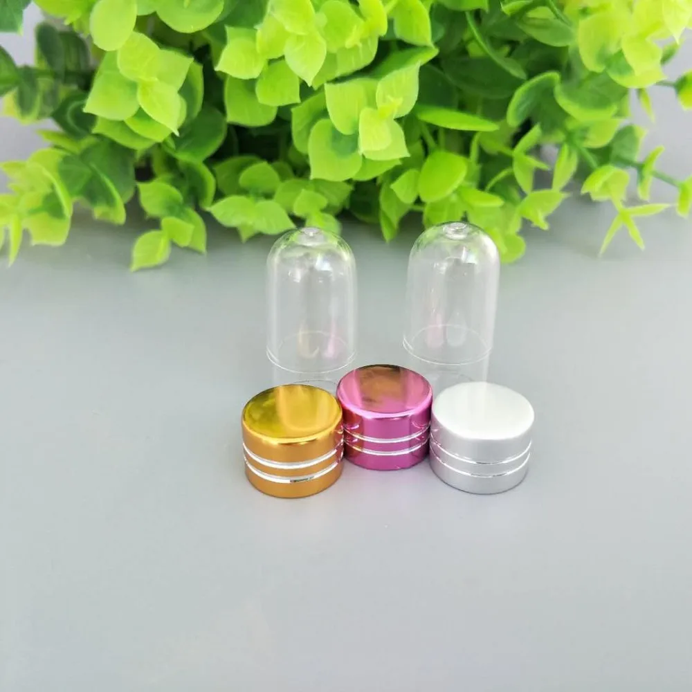 Clear Ps Capsule Bottle With Metal Cap Bullet Shape Single Capsule ...