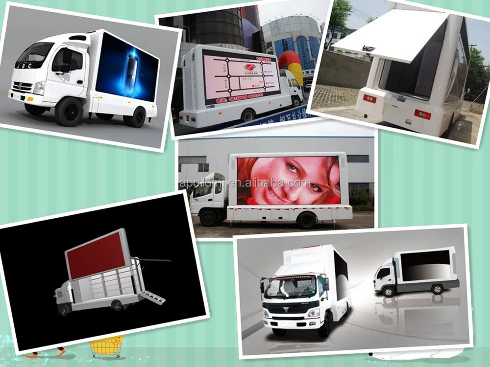 Mobile Led Screen Truck Vehicle Mounted Led Screen Mobile Advertising ...