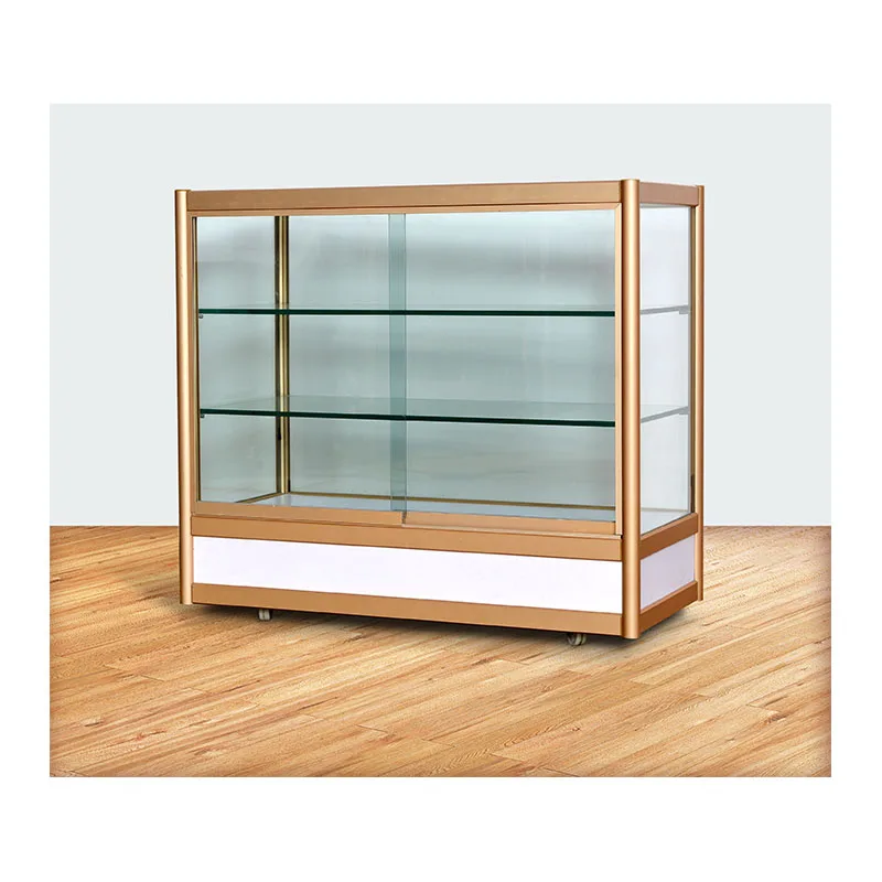 Portable Exhibition Glass Display Counter - Foldable Showcase