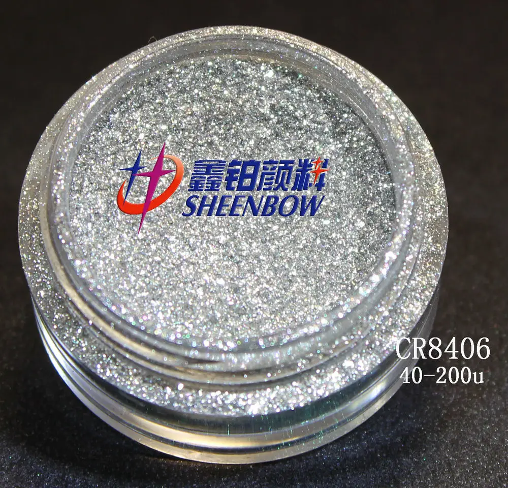 40-200 Micron Glass Flake Based Glitter Pigment For Auto Painting ...