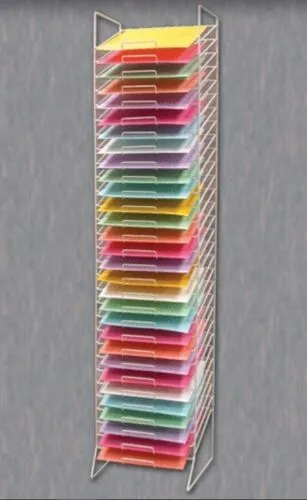 Scrapbook Paper Wire Rack Tower - Craft Store Display