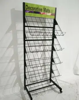 Metal Wire Carpet Rug Display Stand/car Floor Mat And Cushion Display ...