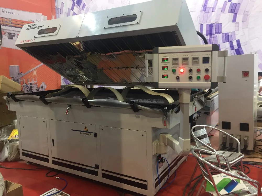 Woodworking Veneer Bending Curve Vacuum Membrane Press Machine| Alibaba.com