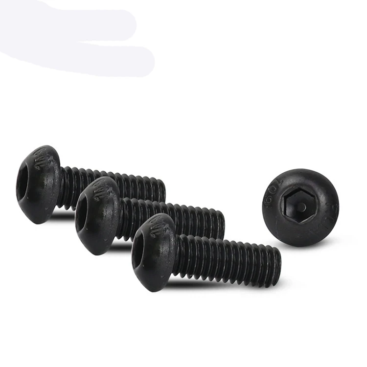 ASME B18.3/ASTM F835 Black Oxide Round Button Head Hex Socket Cap Screw