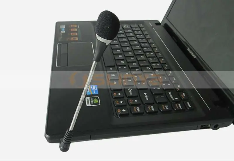 90 Degree Plug Metal Neck None Noise Audio Input Computer Microphone ...