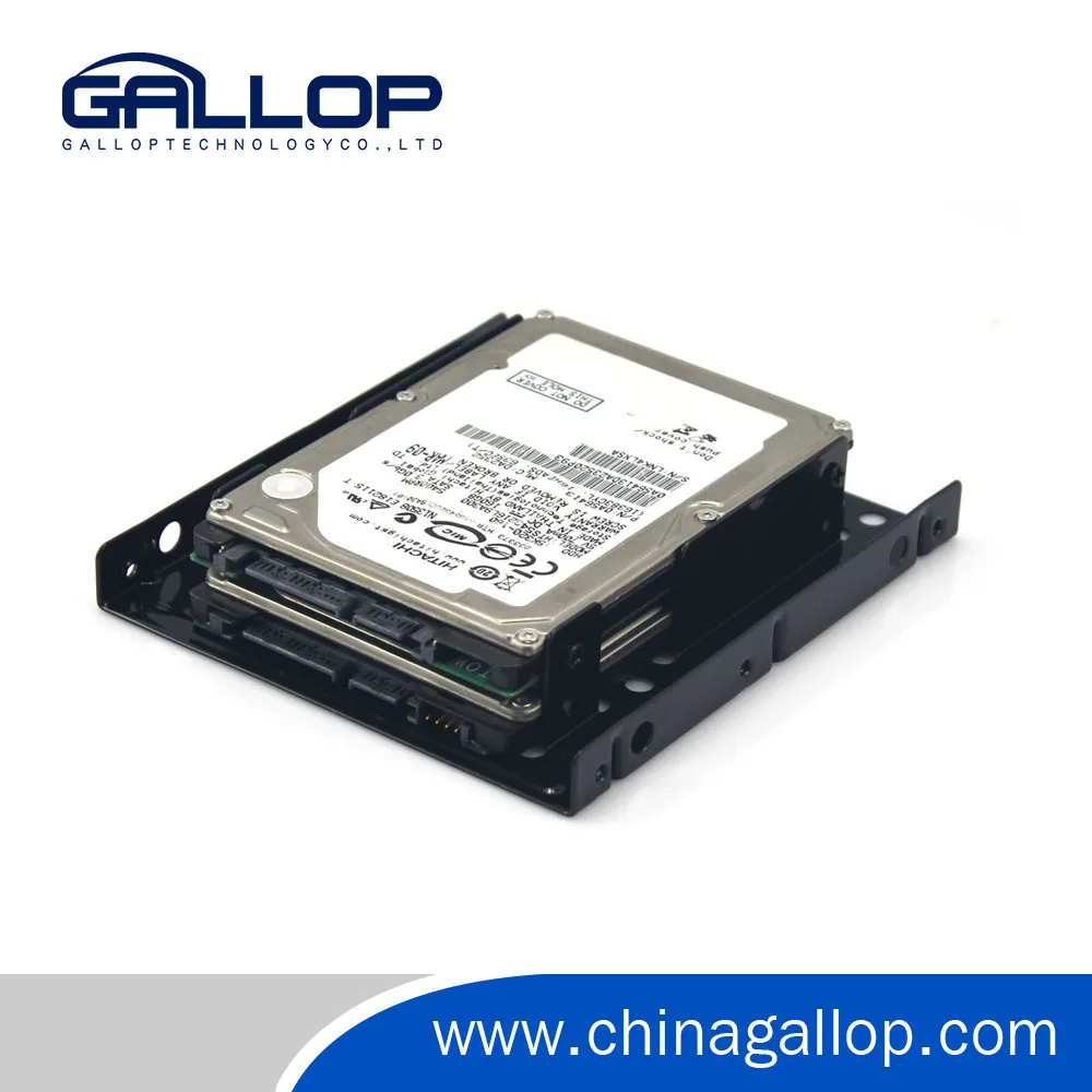 Metal Hdd Ssd Bracket Caddy Support Dual 2.5inch Hard Drive Disk To 3 ...
