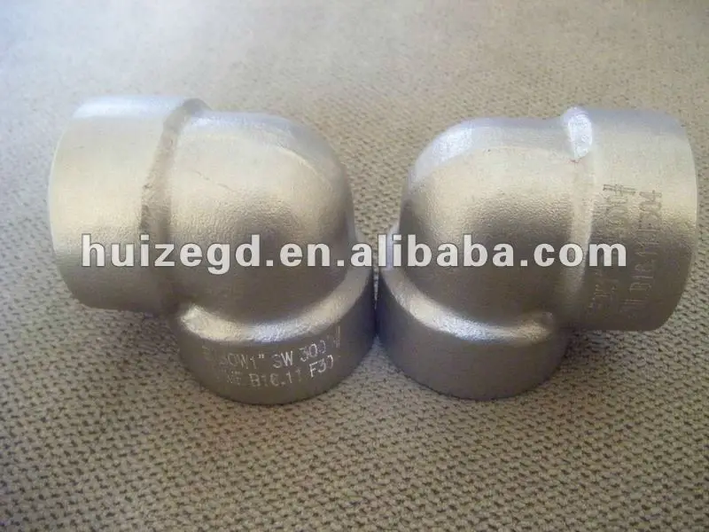 Elbow 90 Deg Sw 3000 # Astm A182 Gr.f316 Asme B16.11 - Buy Elbow Asme ...