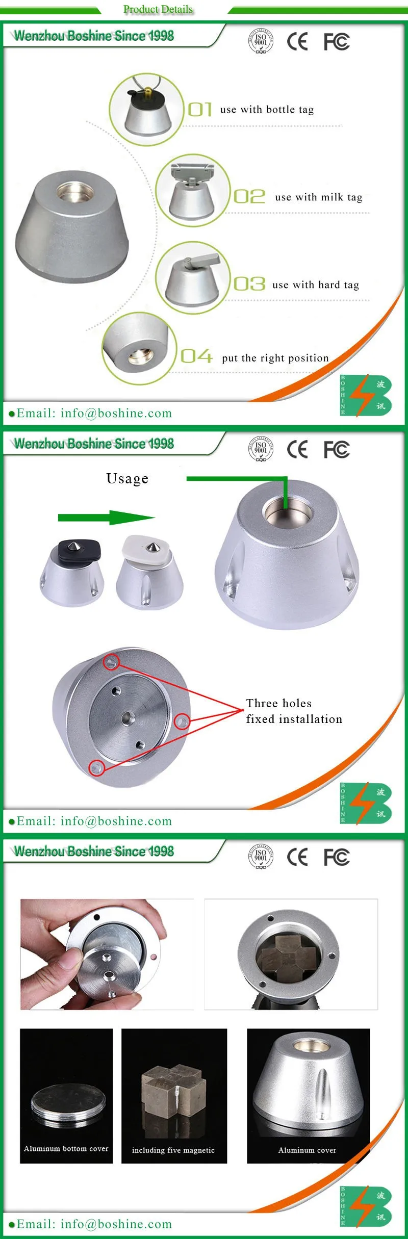 Spider Wrap Detacher EAS Magnetic Tag Detacher Clothing Security Tag ...