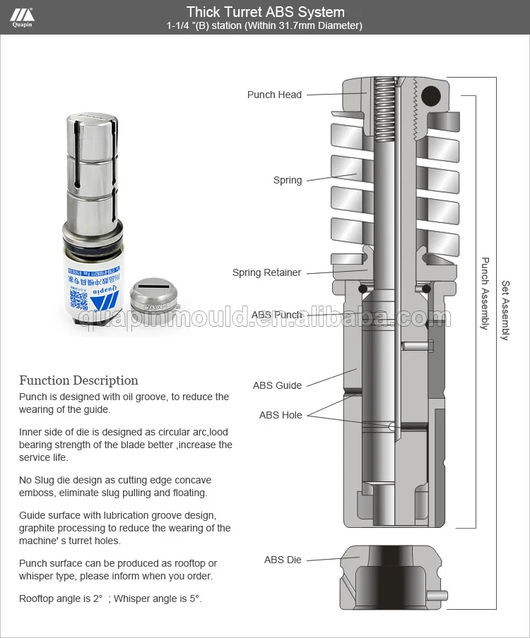 Herramienta de Punzonado para Torreta CNC Amada, Cuerpo de Punzonado ...