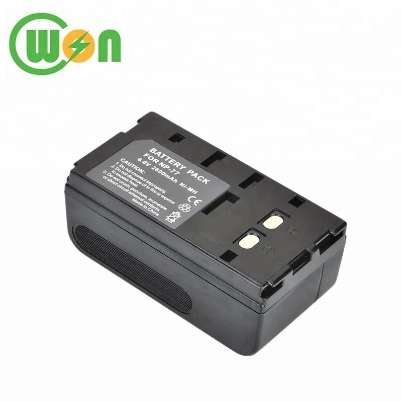 Camera Battery Np-77h 6v 2600mah Niomh Replacement Battery For Sony Np ...