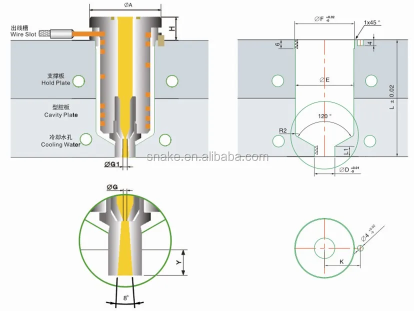 Hot Runner System For Hot Runner Mould,Hot Runner Single Nozzle Sale ...