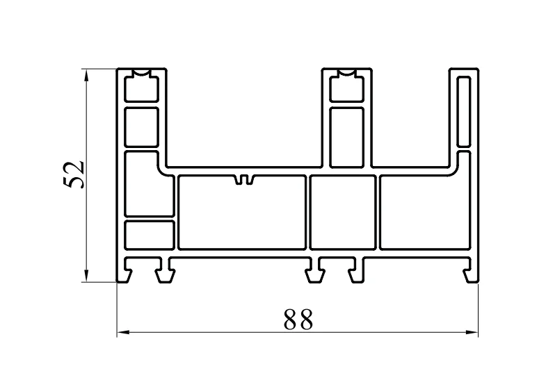 88 Series Upvc Profile For Sliding Window & Door - Buy Upvc Windows And ...