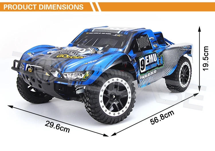 1/10 Rc Truck - 2.4g High Speed 4wd Rc Car Drifting Short-course Cross ...