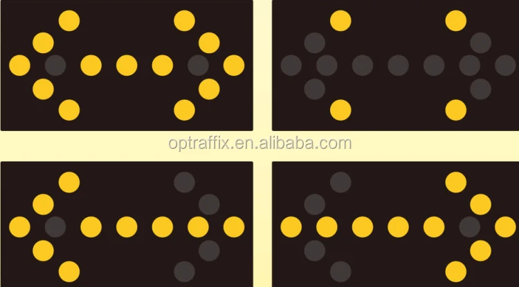 Mobile Warning Flashing Traffic Safety Directional Arrow Panel Boards ...