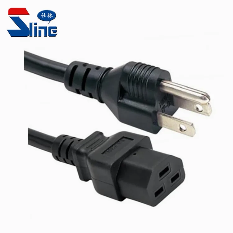 Nema 5-15p Standard Usa 3 Pin Plug To Iec C21 Power Cord With Ul ...