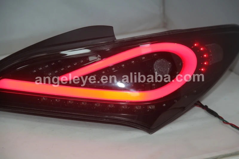Led Rear Light For Hyundai For Genesis Coupe 2009-2011 Smoke Black Wh ...