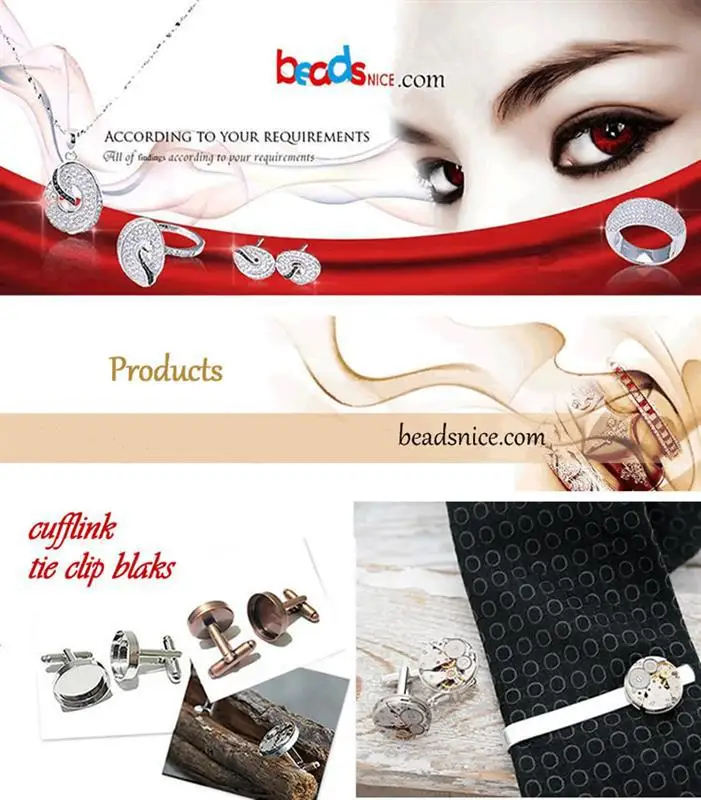 Beadsnice Brass Blank Cufflinks Customized Wholesale Findings Sets ...