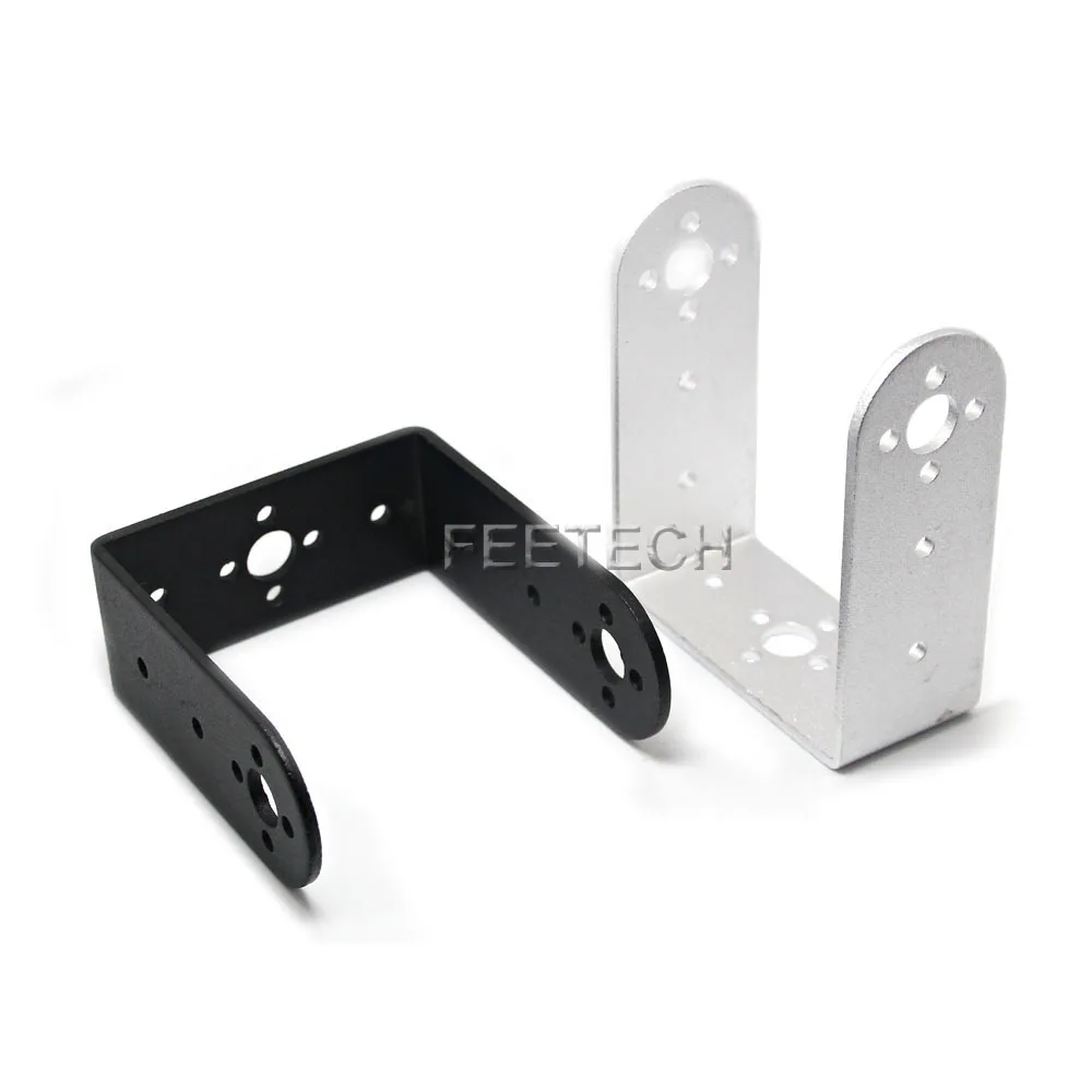 Robot Servo Bracket Aluminum L Type Mount Joint Diy Robot Arm - Buy ...