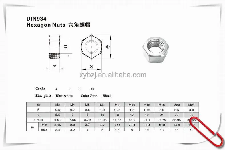 m25 hex nut/brass hex nut/m12 hex nut, View long hex nut, XINGSHENG ...